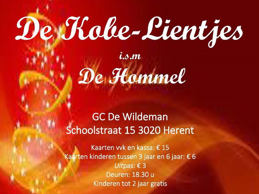 Benefietconcert De Kobe-Lientjes i.s.m De Hommel | UZ Leuven